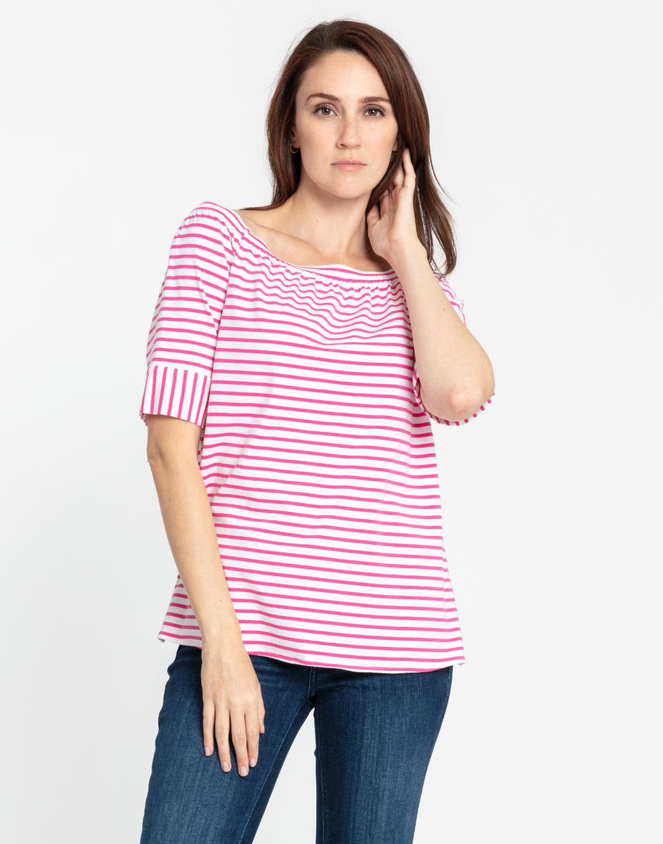 Lena Elbow Sleeve Off The Shoulder Top – Hinson Wu