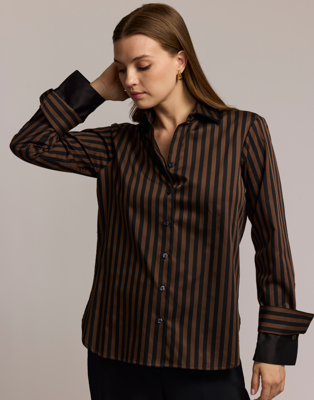 Margot Long Sleeve Stripe Shirt – Hinson Wu